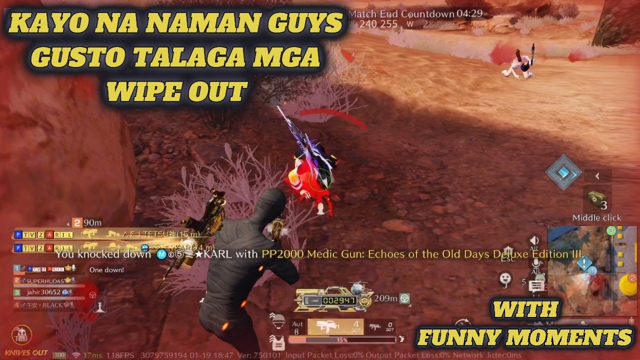 KNIVES OUT GAMEPLAY #335 | ISA NALANG SANA SQUAD WIPE OUT NA PIRO NA ...