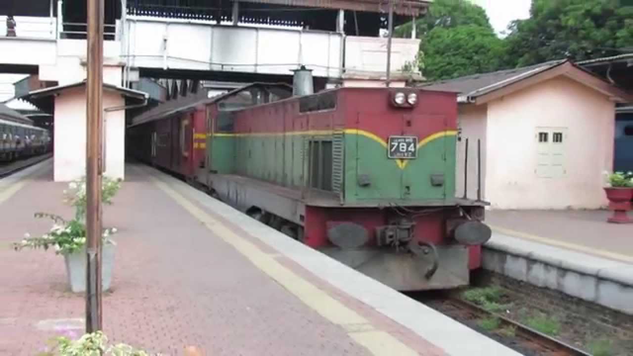 Class M6 784 departing Colombo Fort with the Aluthgama return train ...