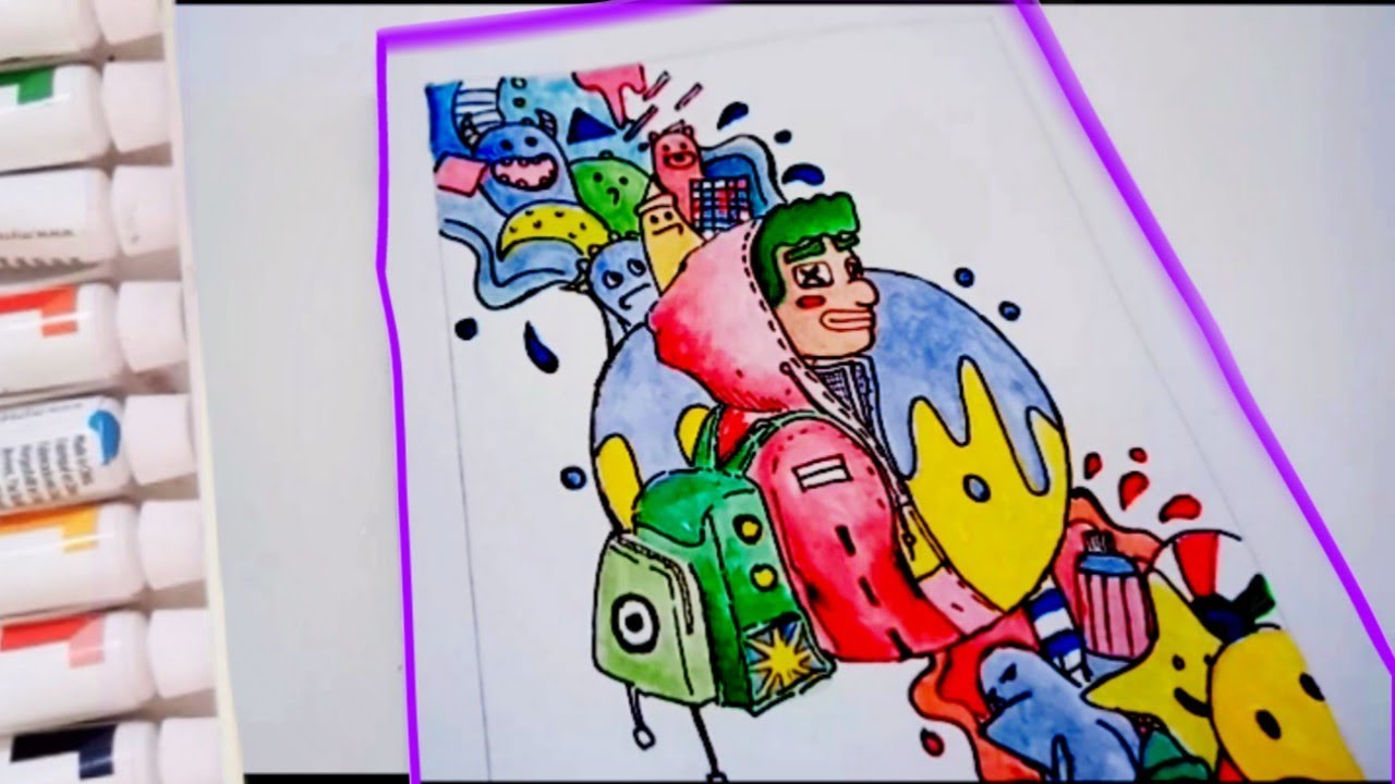 How to doodle art make actually ..(1) - YouTube