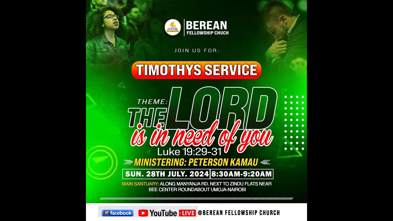 TIMOTHYS' SERVICE - YouTube