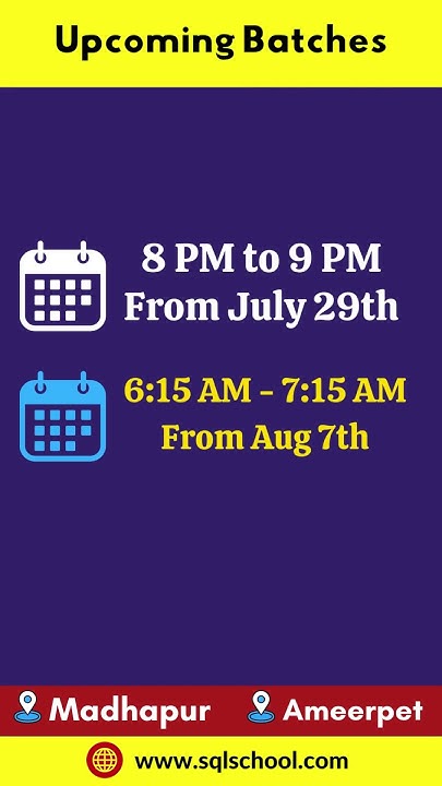 SQL DBA Demo for new batch #sqlschool - YouTube
