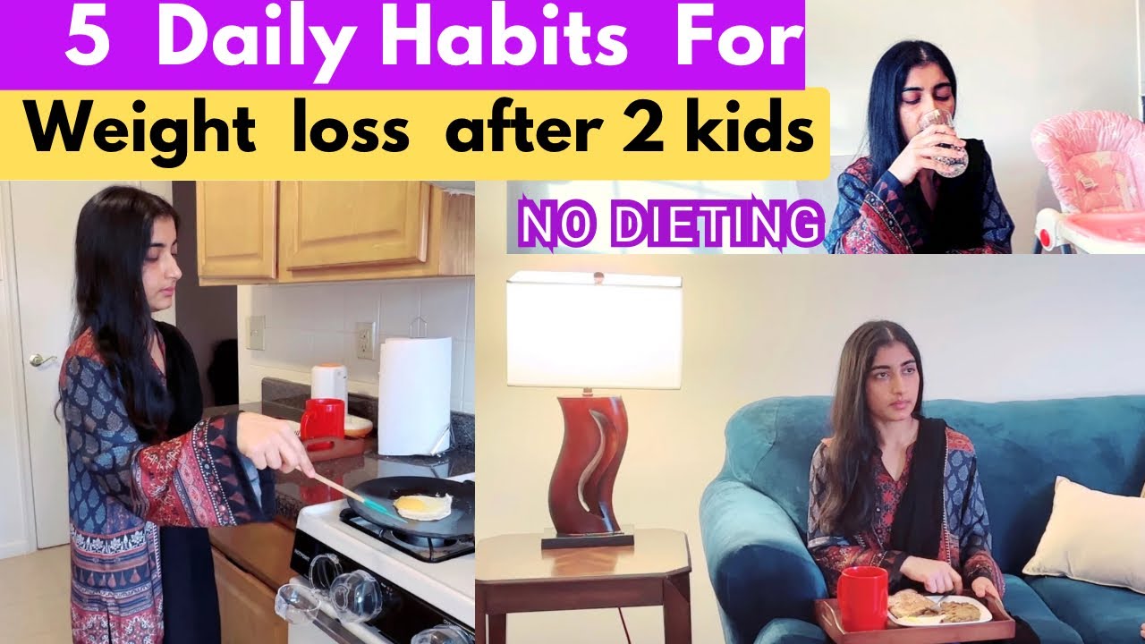 My 5 daily habits for fit body after 2 kids || weight loss journey at ...