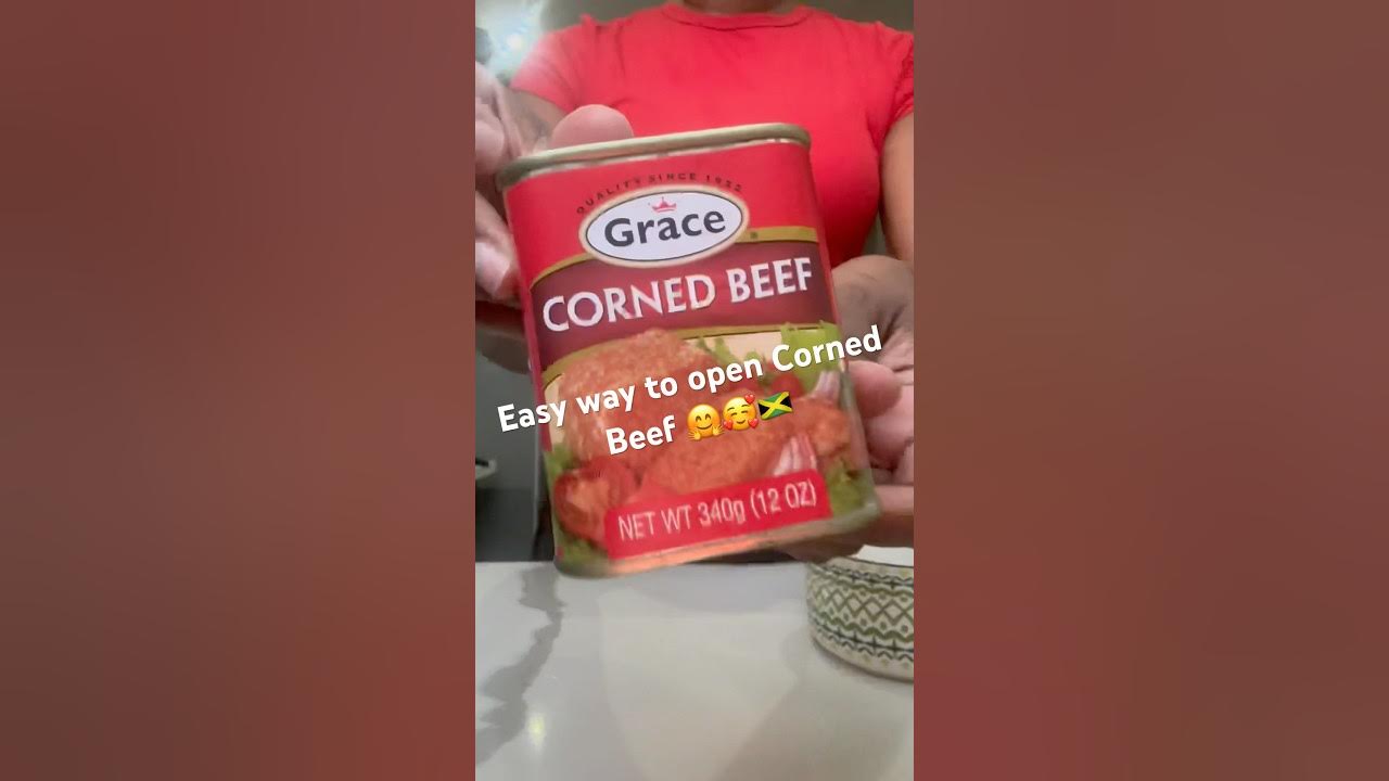 Easy way to open Corned Beef 🤗🥰🇯🇲 #cornedbeef #shorts - YouTube