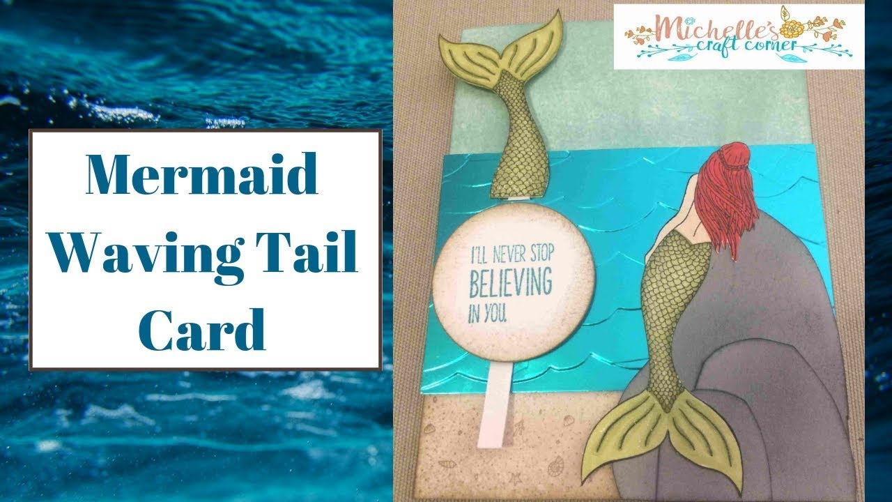 Mermaid Tail Flip Card - YouTube