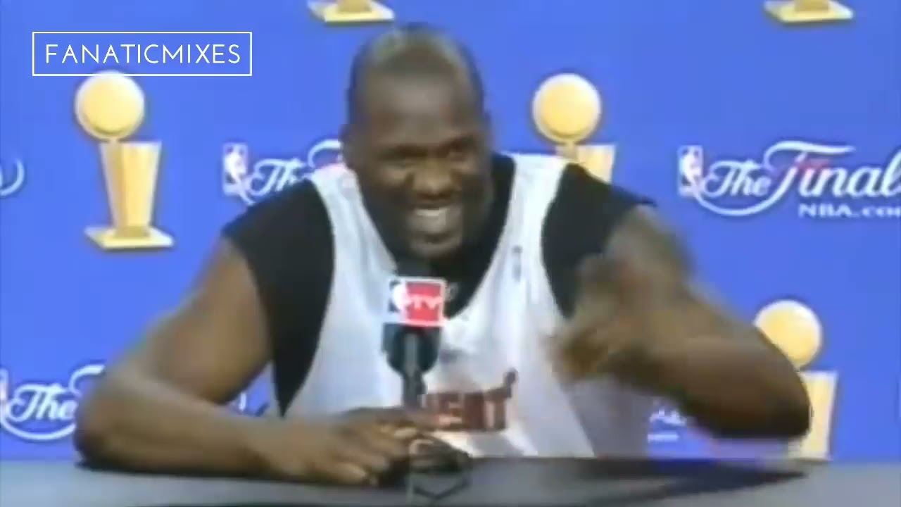 Shaq master of shattering backboards and comebacks to sucky reporter ...