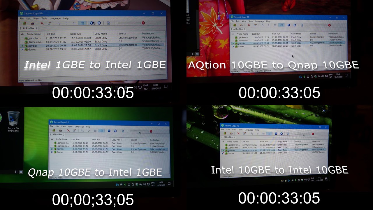Qnap QSW 1208 8C QXG switch 1GBE vs 10GBE - YouTube