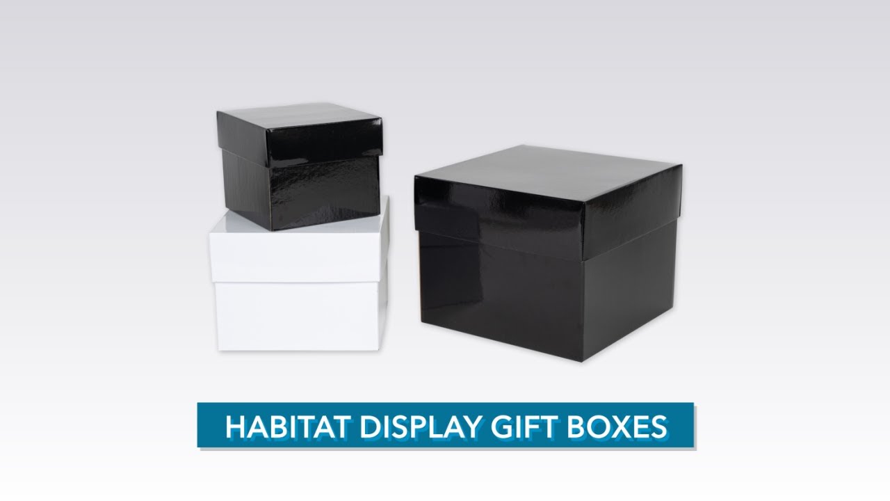 Habitat Display Gift Boxes - YouTube