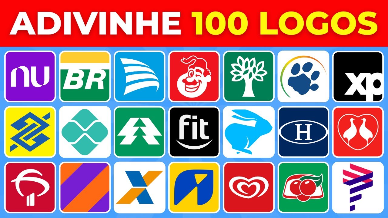 🧠 ADIVINHE 100 LOGOS BRASILEIRAS! 🇧🇷 🔥 Adivinhe a Logo em 3 Segundos 🚀 ...