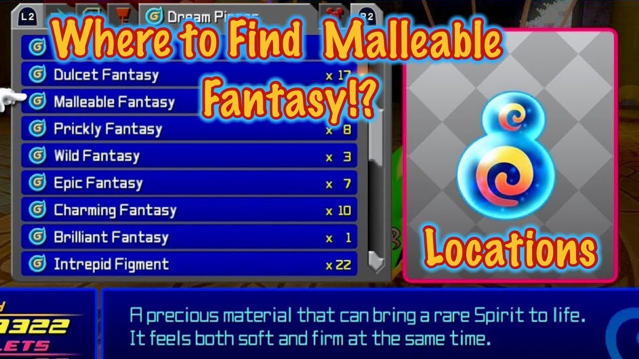 Kingdom Hearts: DDD - Malleable Fantasty Locations Guide - YouTube