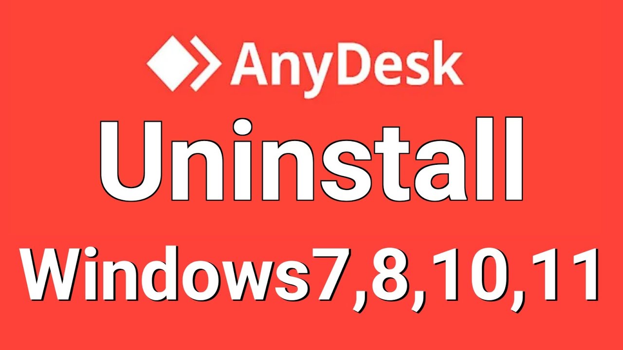 How to uninstall anydesk in laptop | anydesk uninstall kaise kare ...