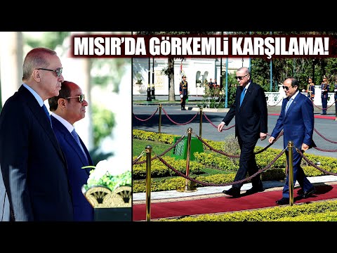 Cumhurbaşkanı Erdoğan Mısır'da, Resmi Törenle Karşılandı