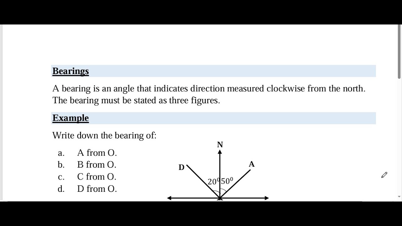 Bearings lesson 3 - YouTube