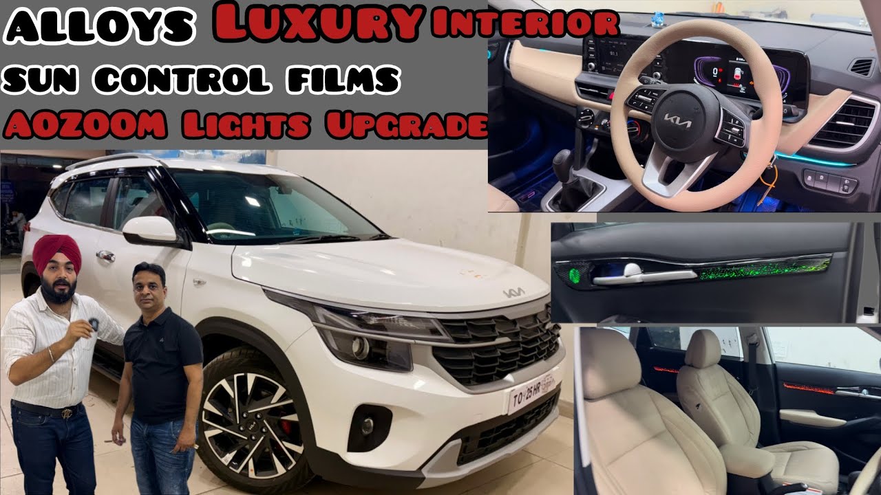KIA SELTOS MODIFIED WITH 18” N-LINE ALLOYS AOZOOM 3” PROJECTOR LUXURY ...