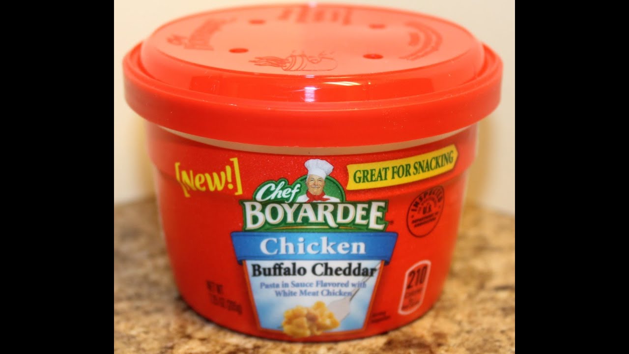 Chef Boyardee Chicken Buffalo Cheddar Food Review - YouTube