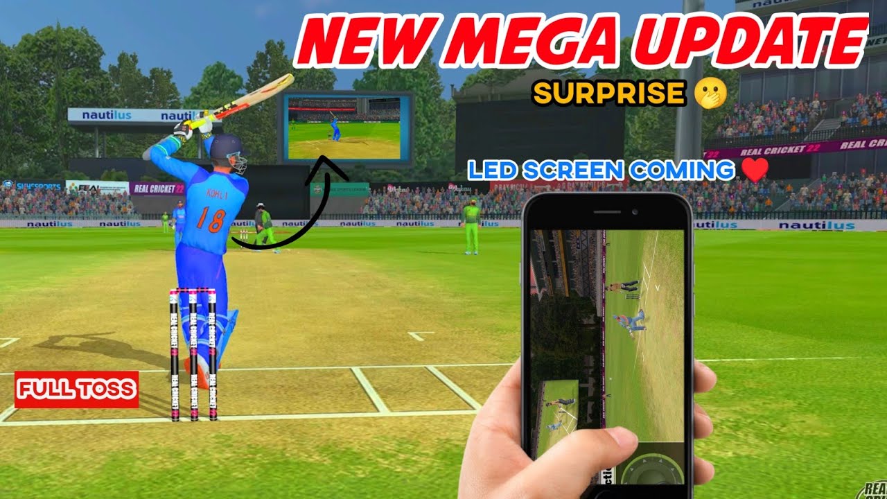 Real cricket 22 New Mega update |Rc22 Led Screen Update - YouTube