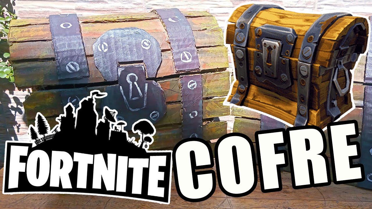 Como hacer el COFRE DE FORTNITE con CARTON | ORIGAMI FACIL - YouTube