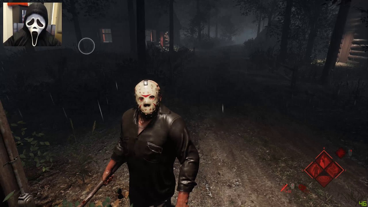 friday the 13th the game gameplay ] playing as ghost face - YouTube