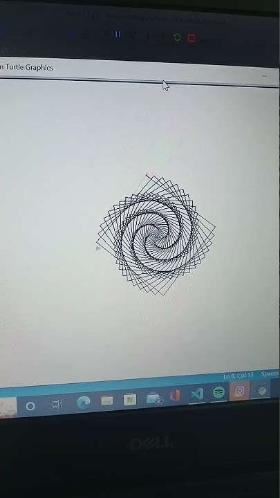 Python Lovers ️python Turtle Graphics 🐢 Simple Program Python Pythonprogramming