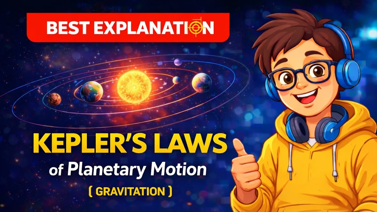 Kepler’s Laws Made Easy 🔥 | Planetary Motion | Class 11 Physics - YouTube