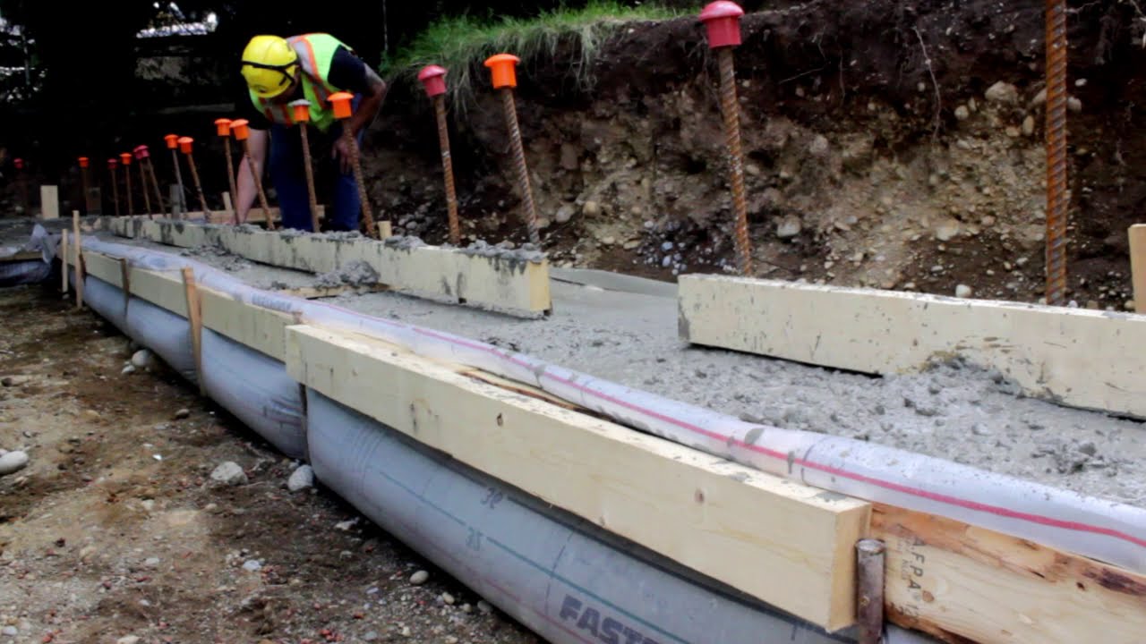 How to build concrete footings - YouTube