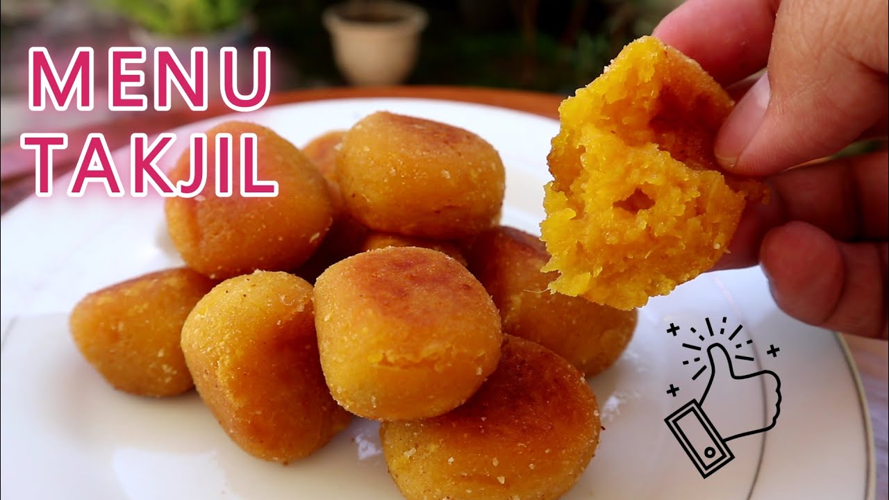 Resep Membuat Pumpkin Ball, Menu Takjil Manis - YouTube