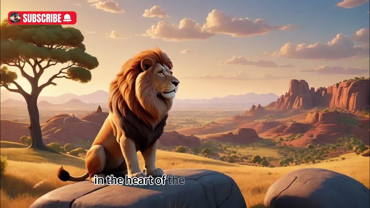 Leo the Lion's Savannah Adventure | A Tale of Courage and Leadership | Children's Story - YouTube