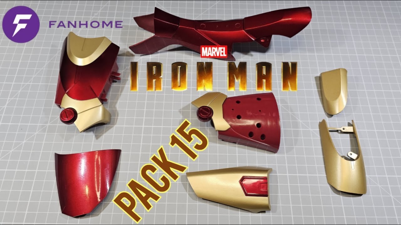 Build the Iron-Man MKIII Armour Pack 15 Issue 55-56-57-58 Assembly ...