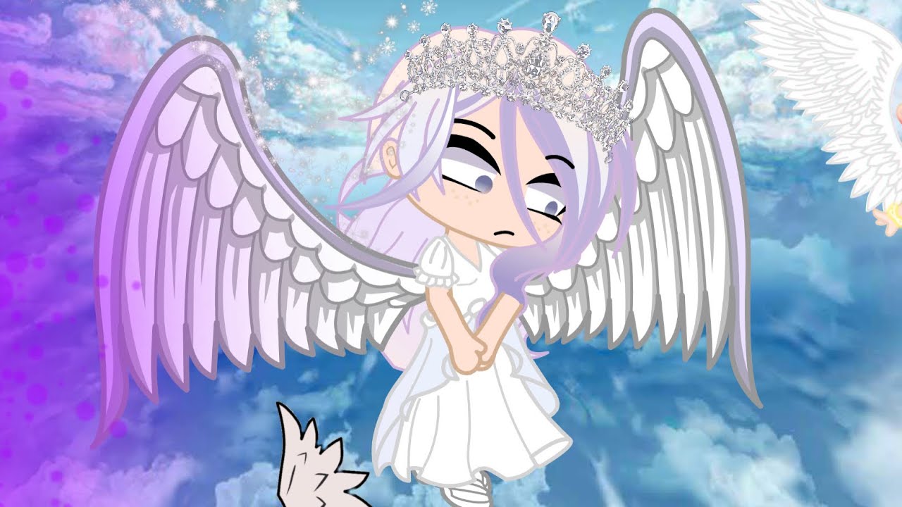 "My mum is the queen of angels |gacha club| #gachaclub #gacha #angel ...
