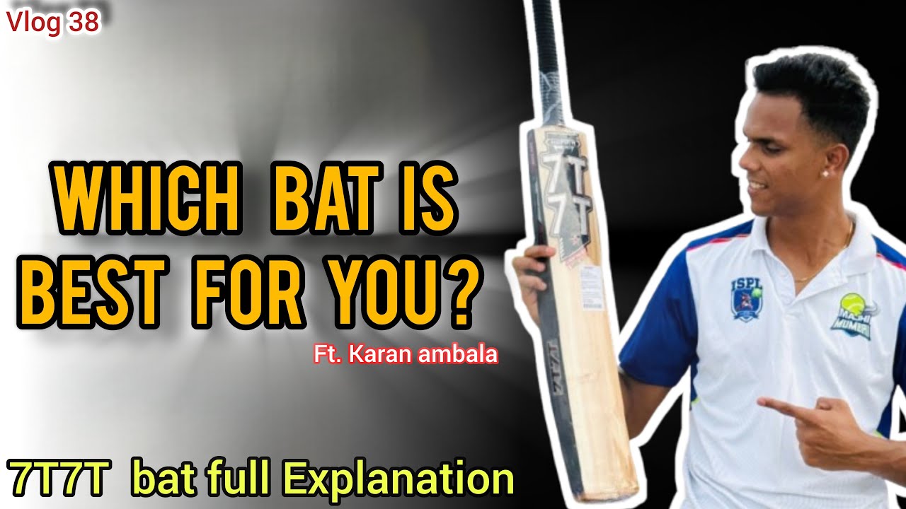 Cricket Bat Full Explanation | 7T7T One Side Hero Edition Bat Explain ...