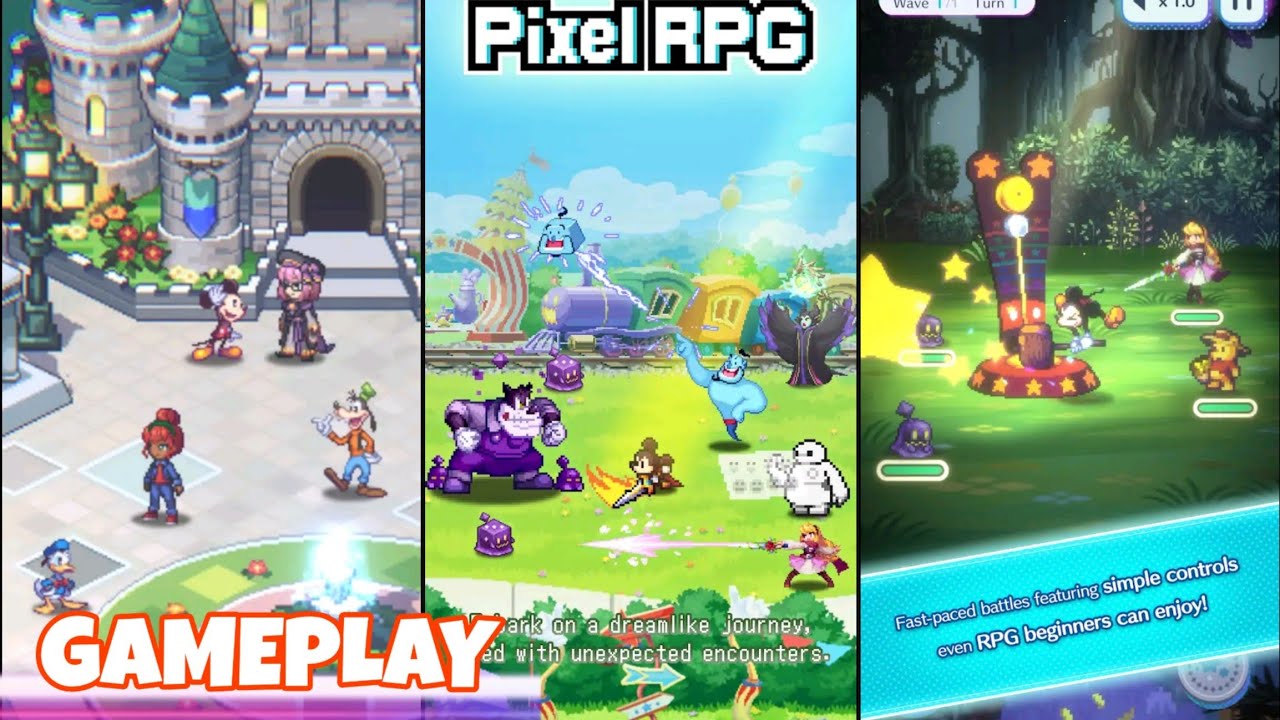 Disney Pixel RPG Gameplay - Android iOS Download - YouTube