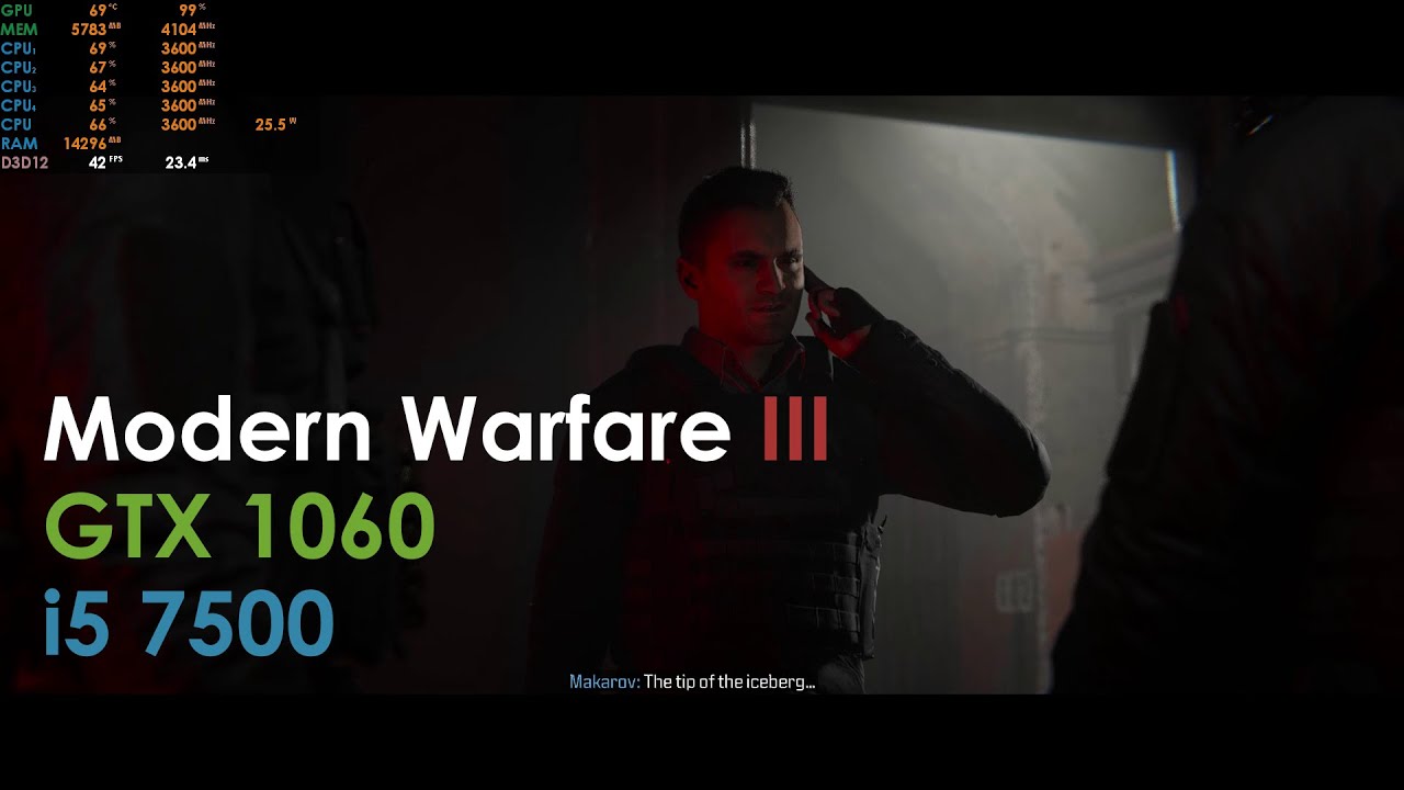 Modern Warfare III Gameplay (Part 1) || GTX 1060 6GB and i5 7500 (PC ...