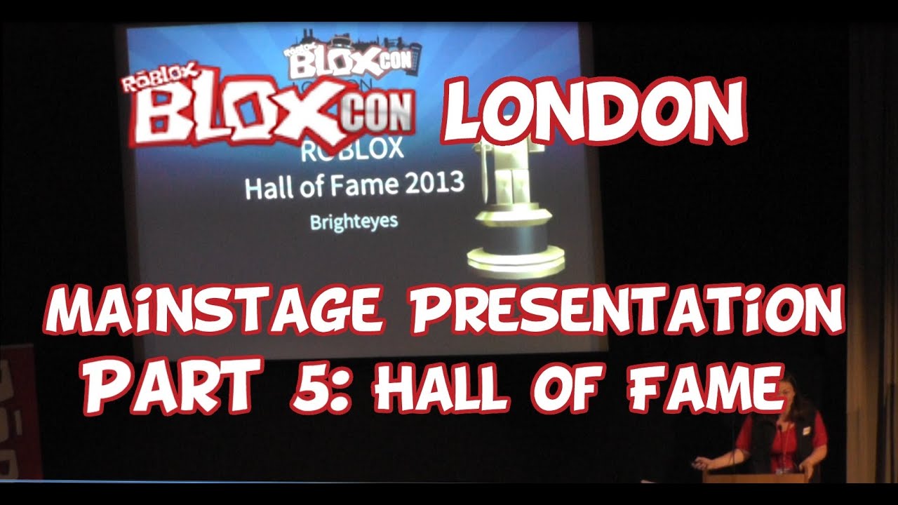 BLOXcon London Mainstage Presentation Part 5: Hall of Fame - YouTube