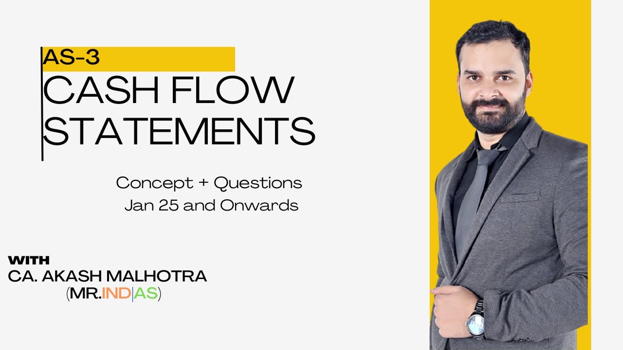 Indirect Method |AS3 Cash Flow Statement Concept + Questions I Advanced ...