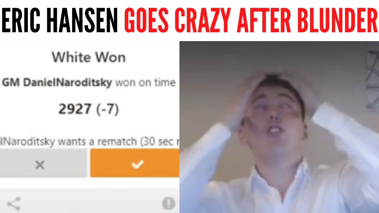 Eric Hansen GOES CRAZY AFTER BLUNDER - YouTube