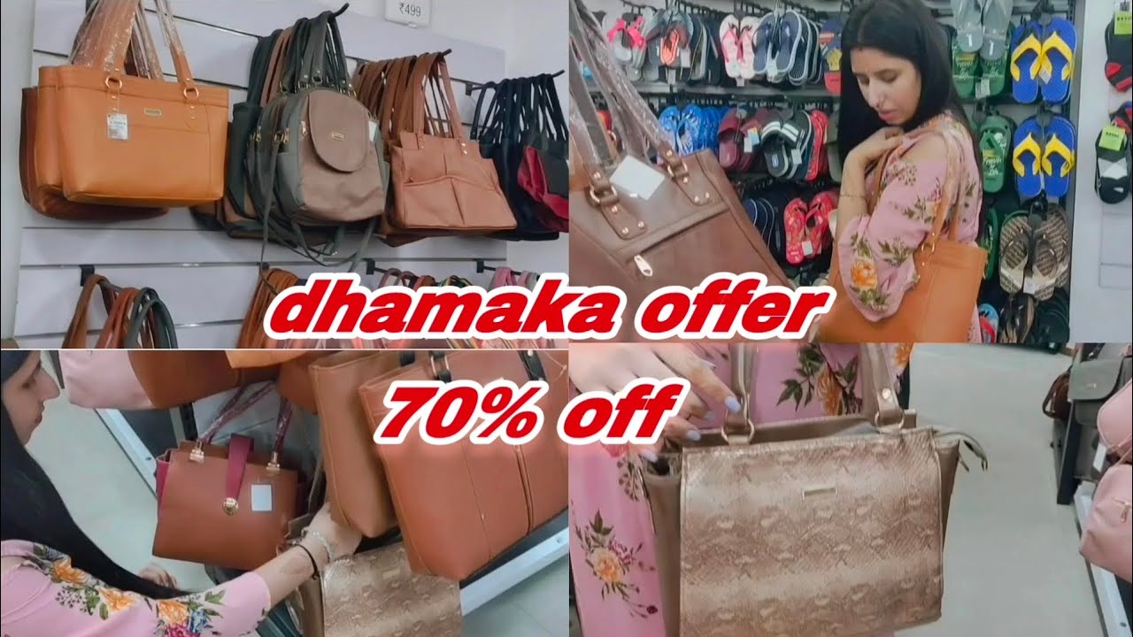 ladies purse👛 dhamaka sale 70% off Vishal Mart - YouTube