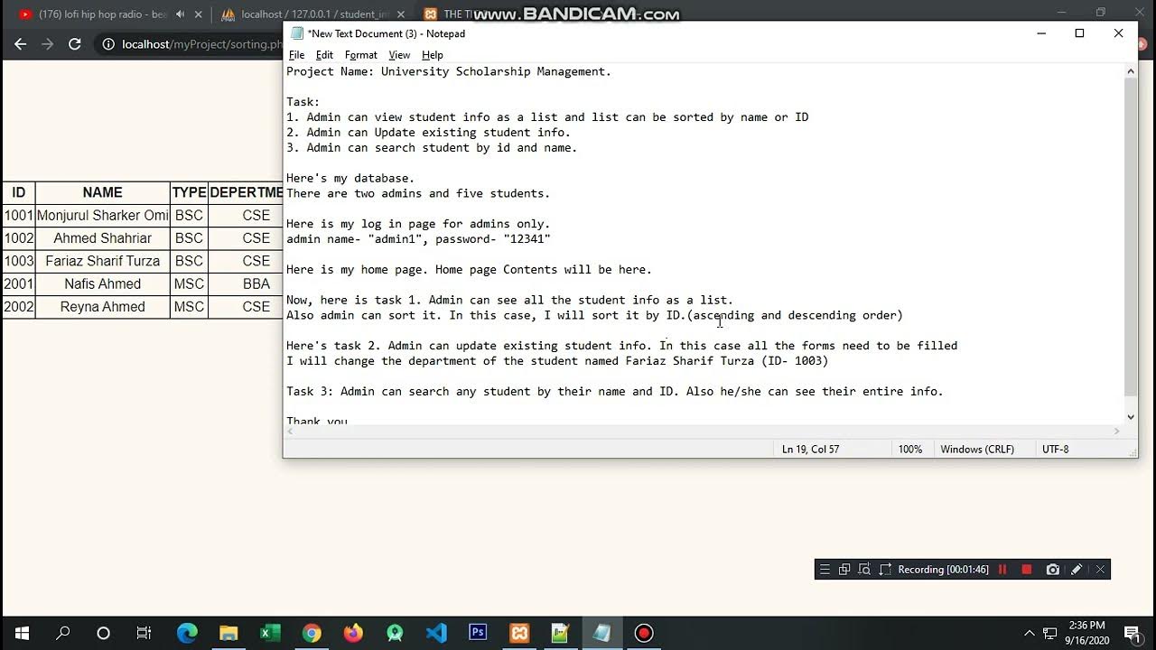Student Management System | BRACU CSE370 | Dynamic Website Project - YouTube