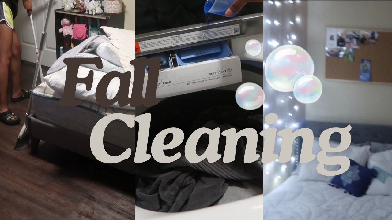 Fall Cleaning Vlog 🧼(washing clothes, organizing, fresh start….) - YouTube