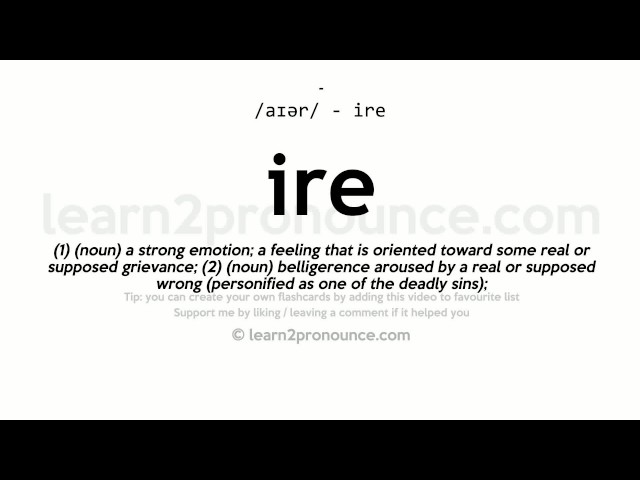 Ire Definition