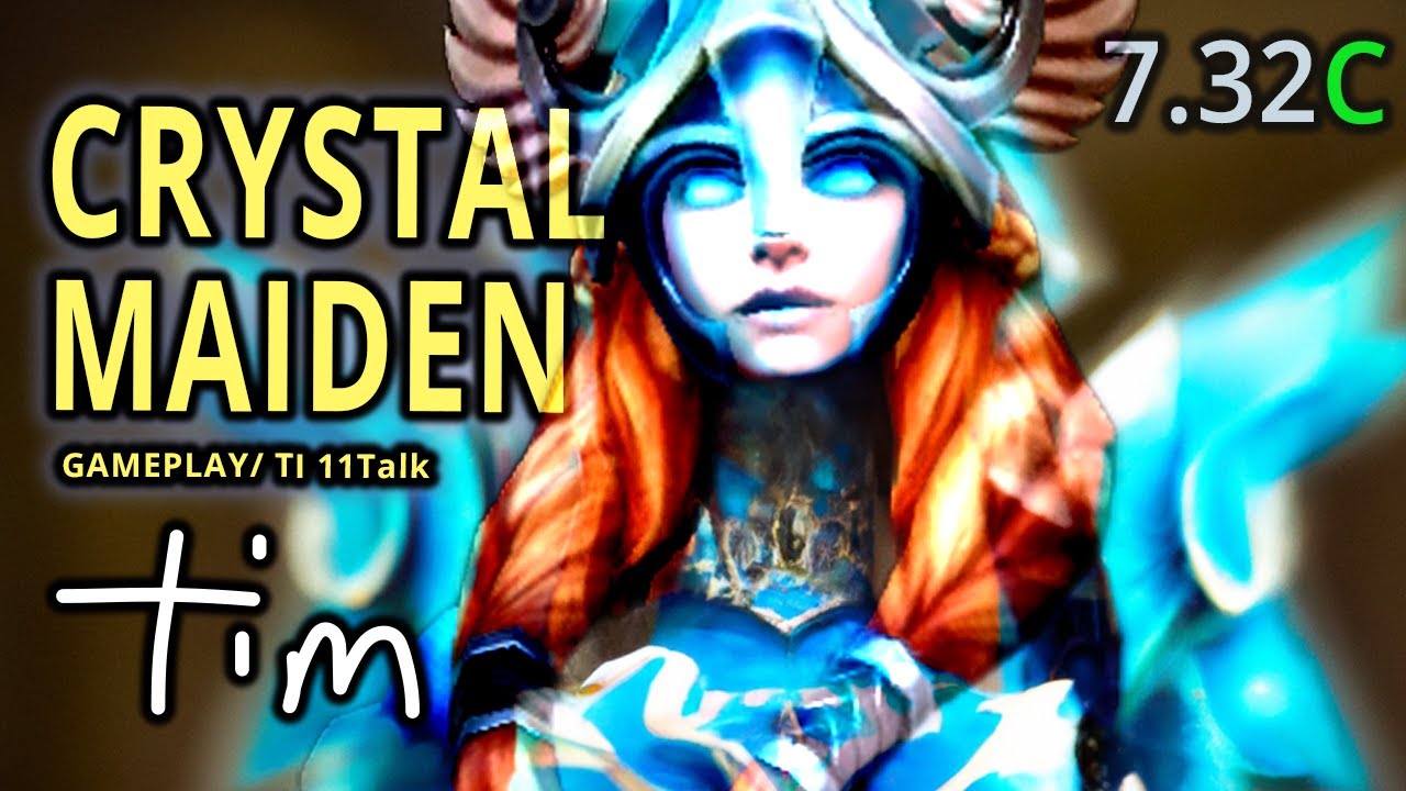 Crystal Maiden 7.32c | Dota 2 | CM is a support God and me talking TI ...