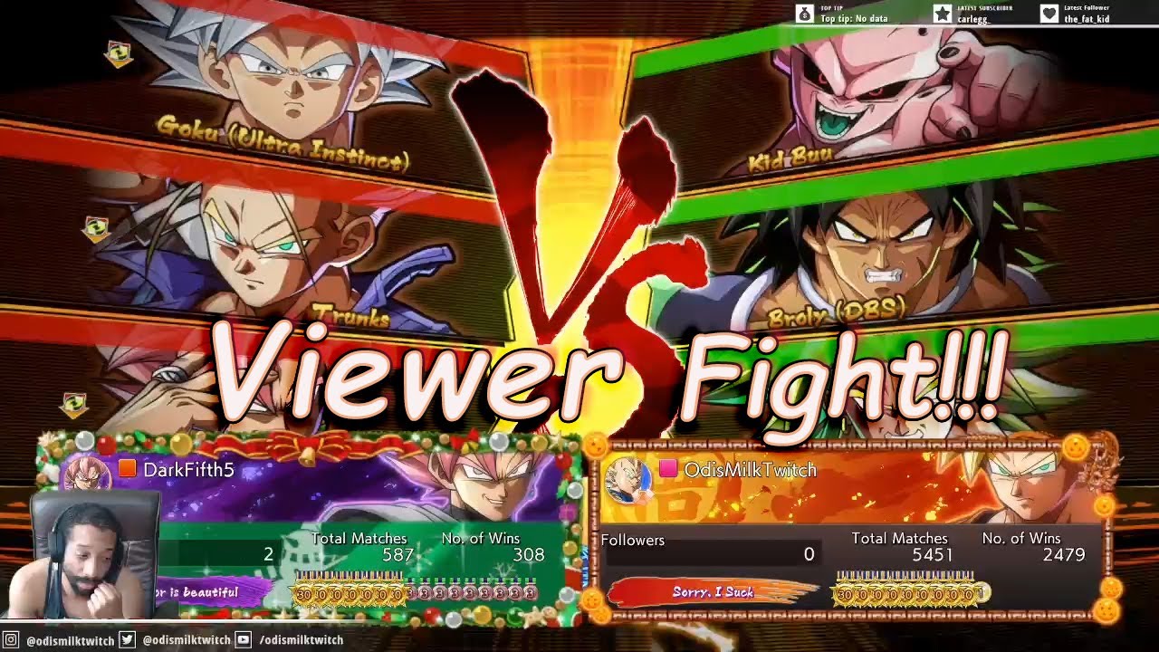 DragonBall Fighterz: Odis Milk Vs Dark Fifth - YouTube