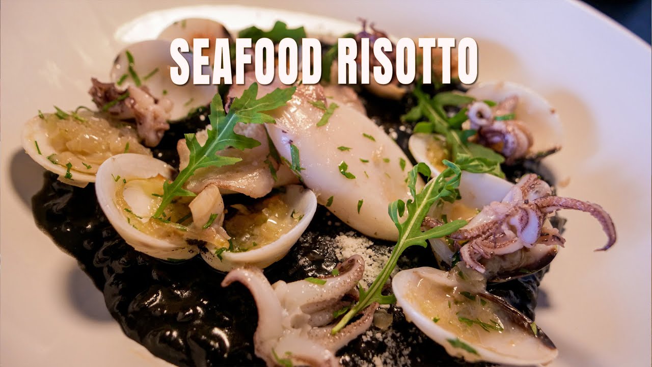 The MOST Delicious Risotto Ever! | SEAFOOD RISOTTO | How To Make Squid ...