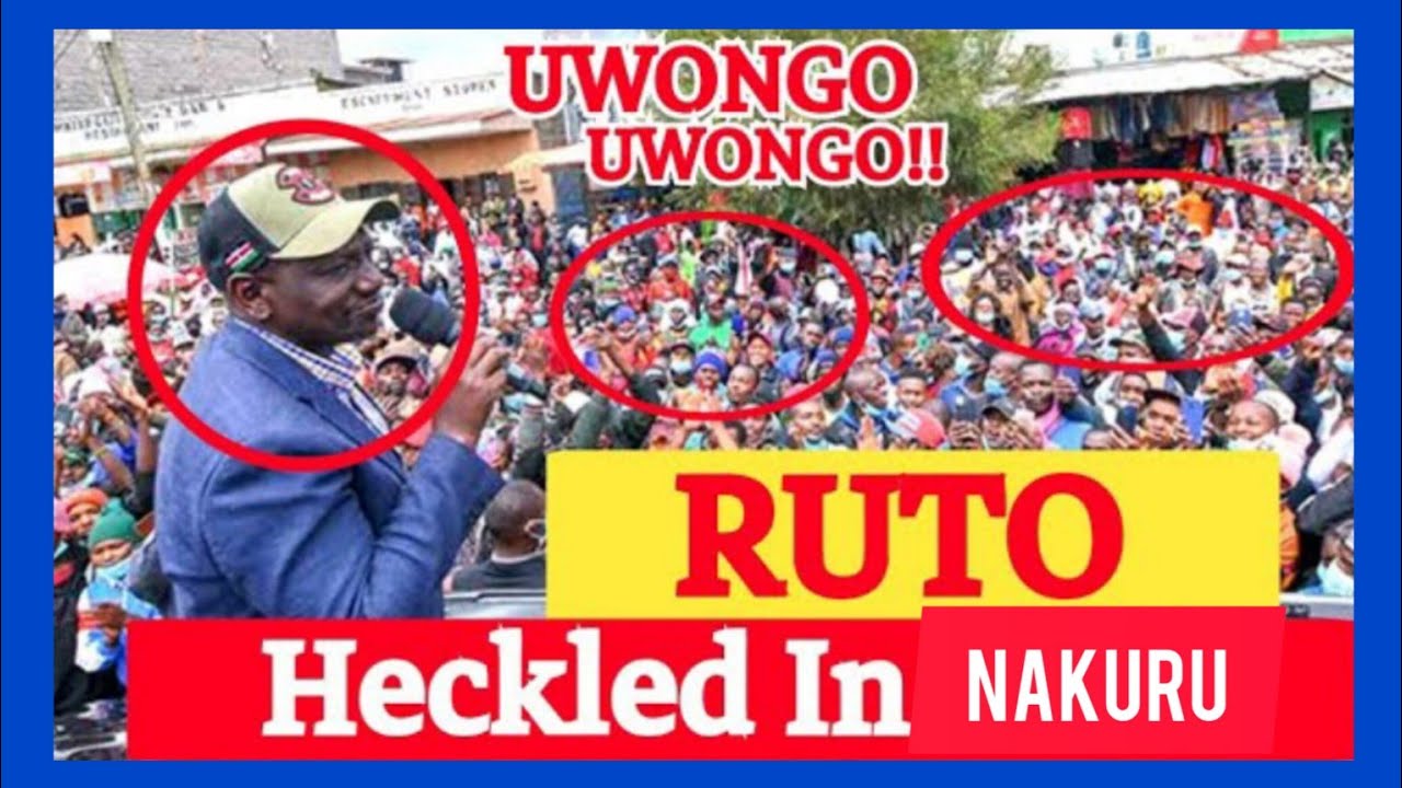 RUTO Rally terribly HECKLED and CHASED in NAKURU county today‼️Toka ...