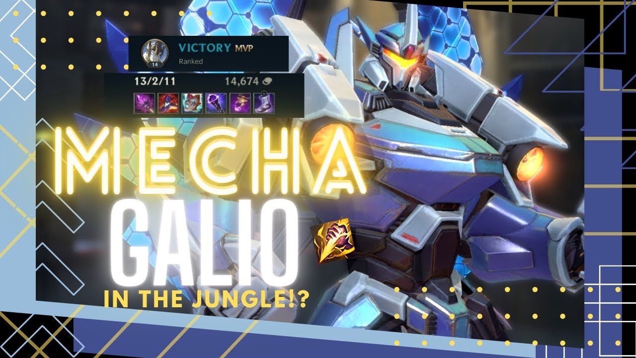 Wild Rift | MECHA GALIO in the jungle !? - 13/2/11 KDA - YouTube