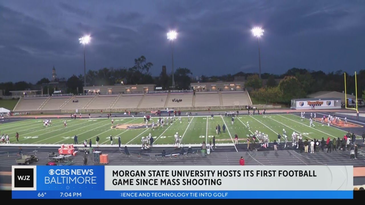 Morgan State hosts first football since Homecoming Week shooting - YouTube