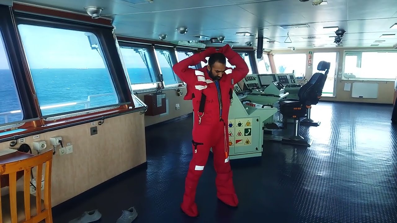 How to put your immersion suit under one minute. - YouTube