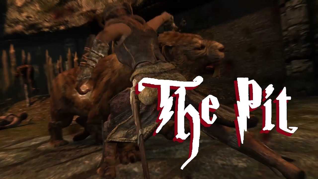 Skyrim Anniversary Edition - Entering the Pit fighting the Grand ...