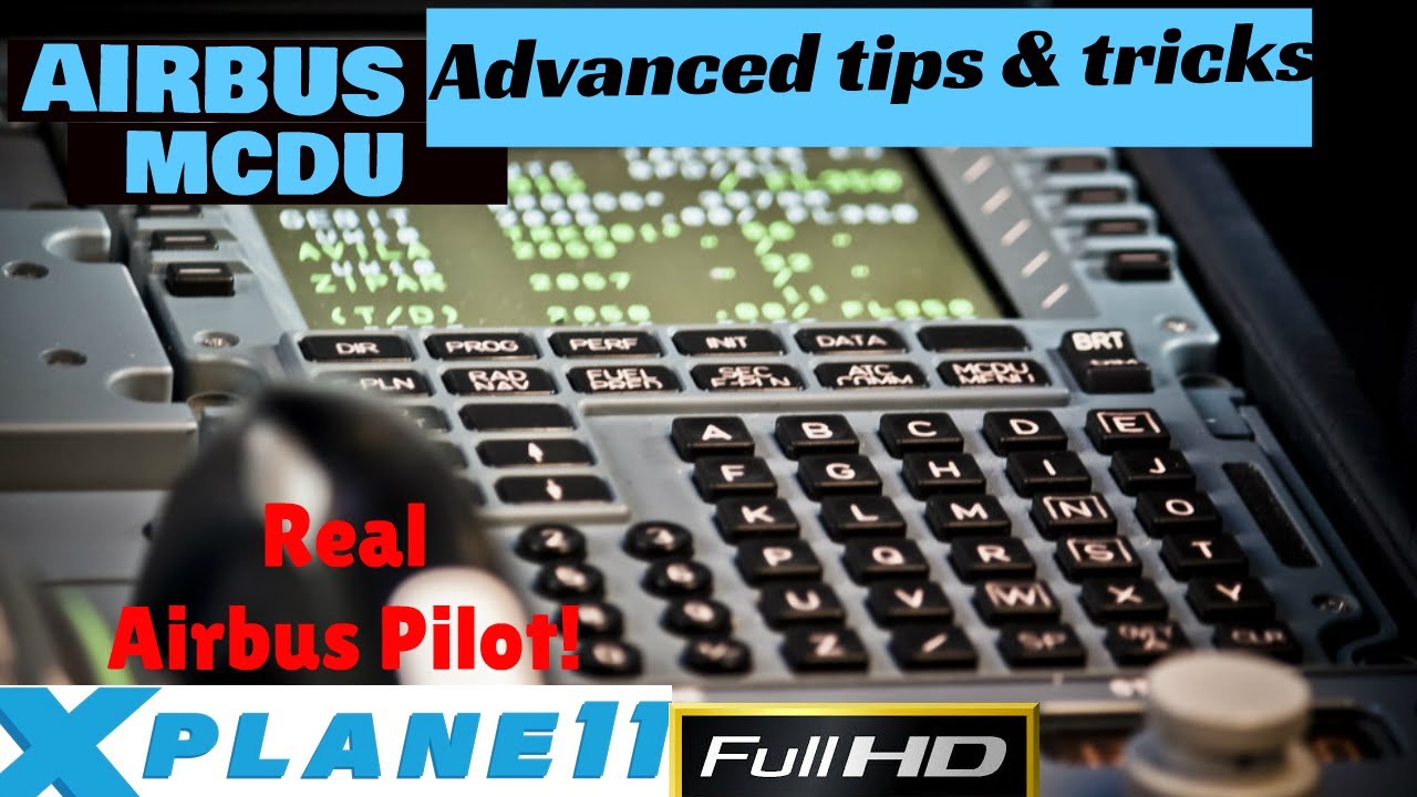 I Airbus MCDU I ADVANCED I Extended RWY Centerline - YouTube