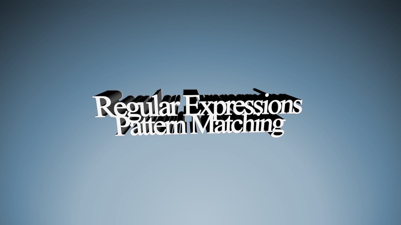Pattern Matching with Regular Expression - YouTube