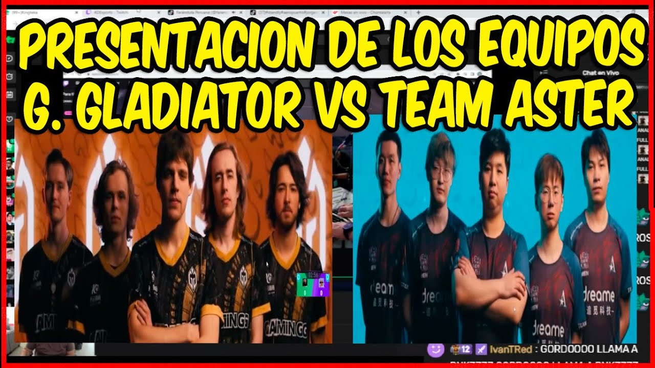 😮KINGTEKA REACCIONA A LA PRESENTACION DE GAIMING GLADIATOR VS TEAM ASTER🤣 - YouTube