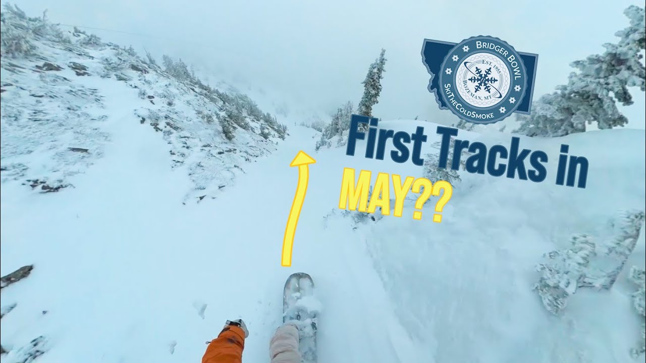 FIRST TRACKS down Diagonal Chute and Parallel Chute - Bridger Days ...
